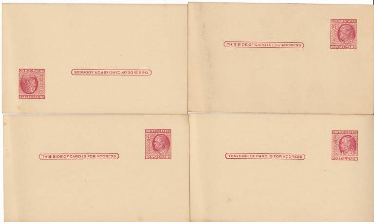 160: 6 - US 2 Cent Postage Franklin Postcard