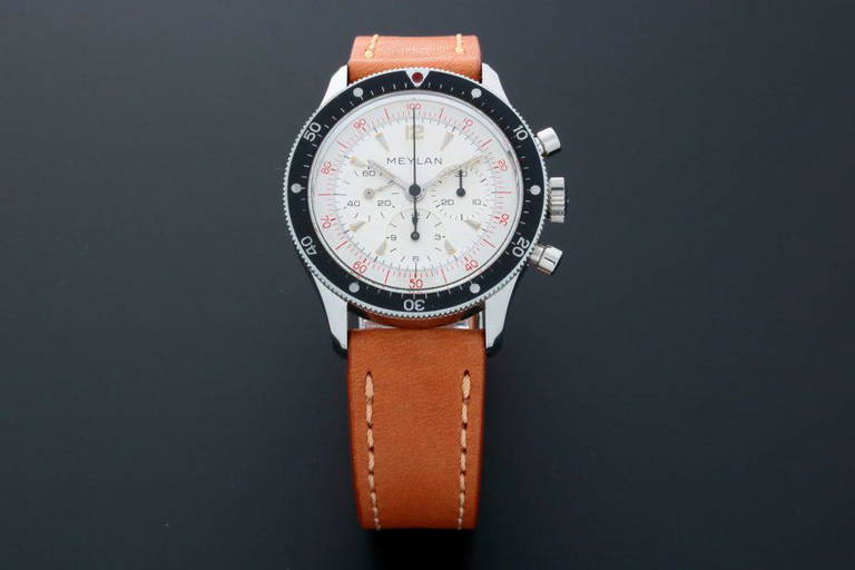 Vintage Meylan Decimal Chronograph Watch 816a