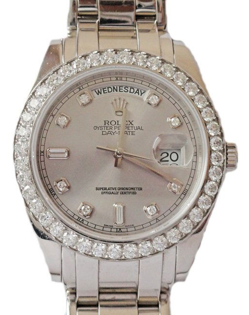 Platinum Mens Rolex Masterpiece Day-Date Diamond Watch - Apr 06, 2013 ...
