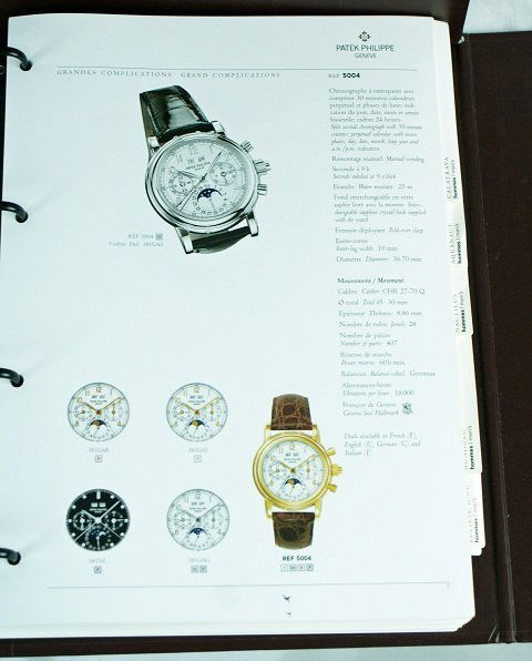 Rare Patek Philippe Authorized Dealer Master Catalog