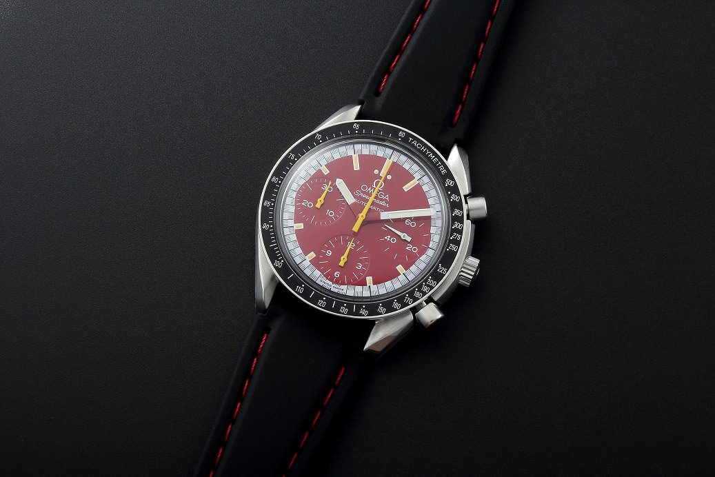 Omega Speedmaster Red Schumacher Chronograph Watch