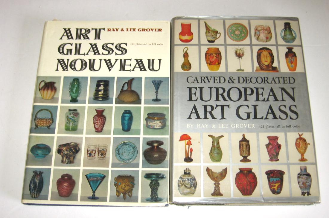 Two Grover Art Glass Nouveau Books,