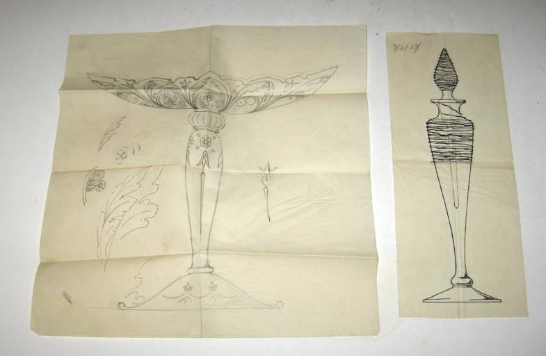 Two Original Line Drawings,