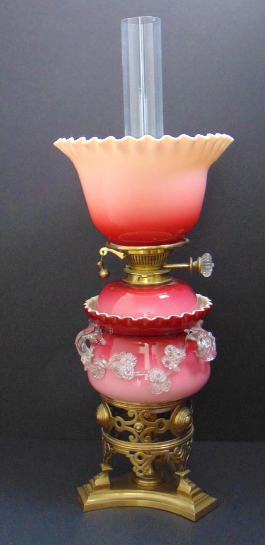 Webb Peachblow glass table lamp - Oct 31, 2018 | Jaremos in TX