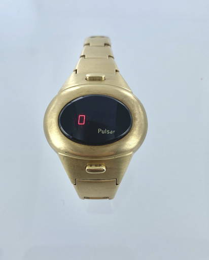 Rare 1970s Gold Pulsar "p1" Led Time Computer Watch