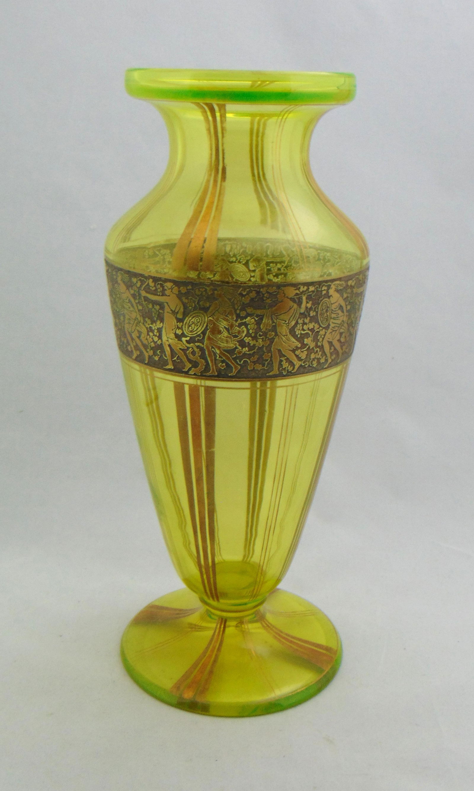 Moser Banded Warrior Glass Vase