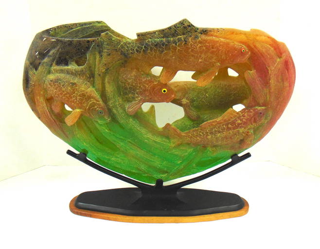 Charlie Minor Pate de Verre sculpture (#0319) on Dec 01, 2021 | Jaremos ...