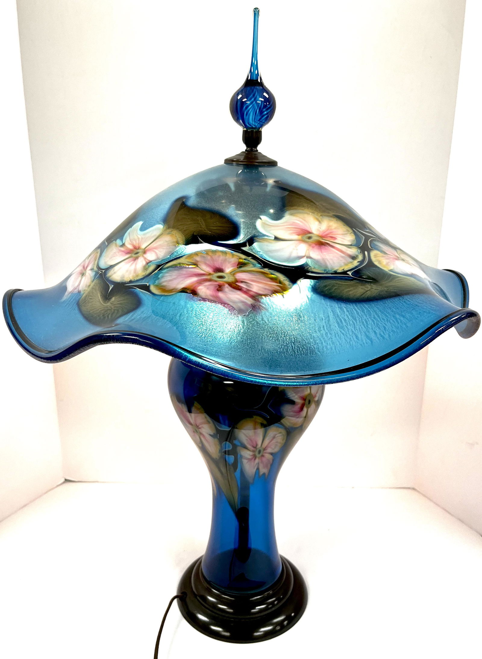 Charles Lotton Art Glass Lamp