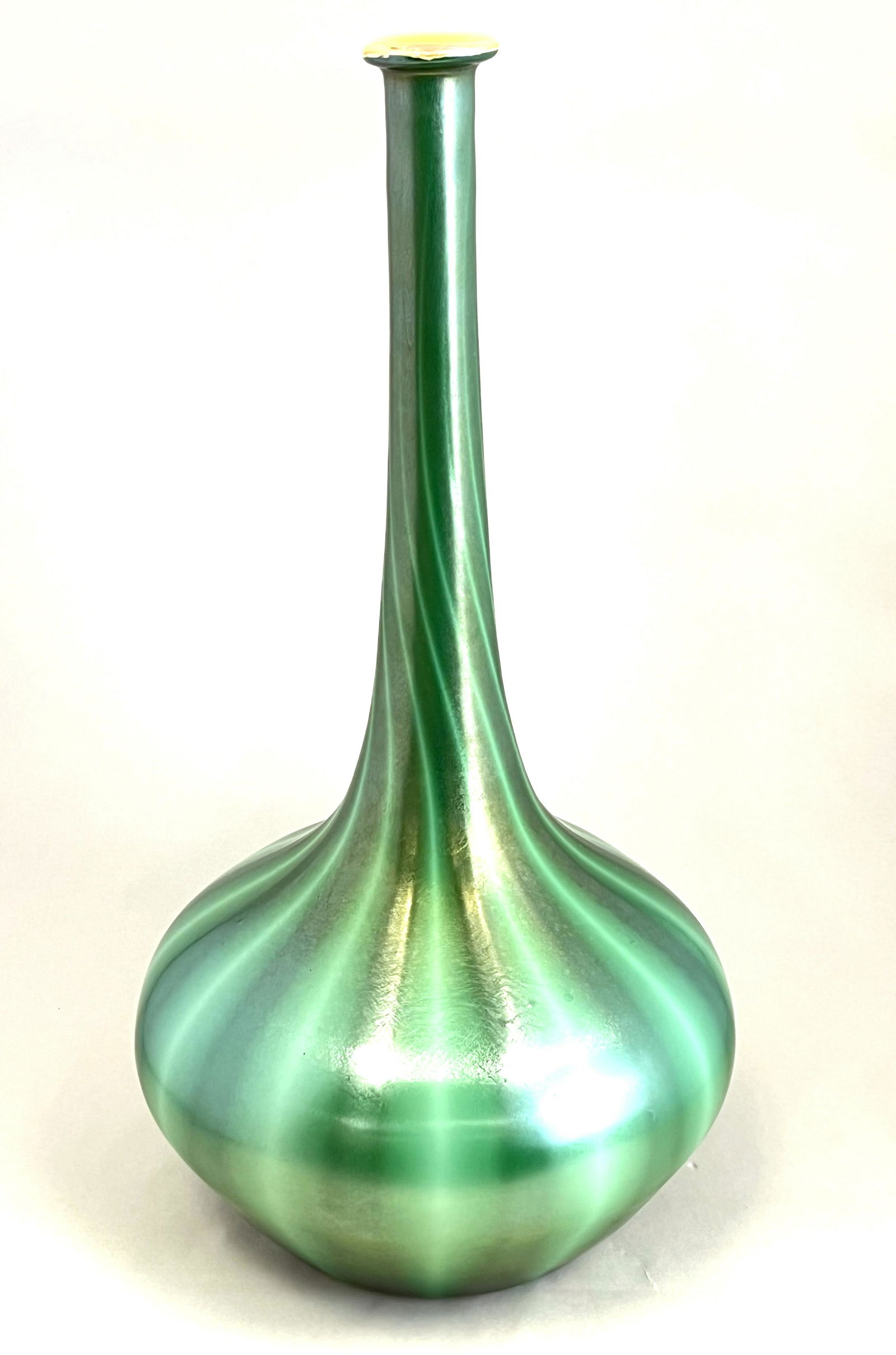 Durand Iridescent Green Genie Bottle