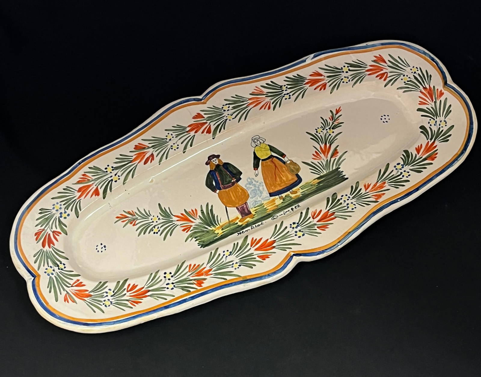 Henriot Large Fish Platter Auction