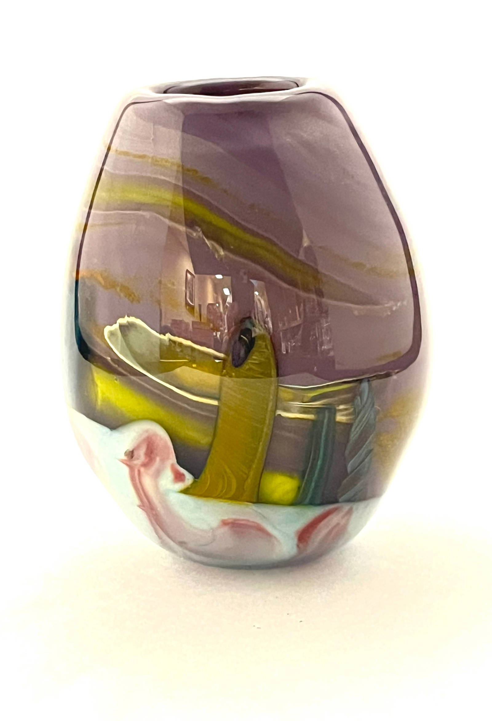 Steve Tobin Art Glass Vase Auction