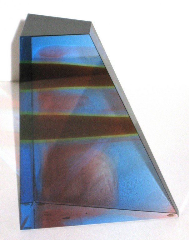 Mark Peiser Sculpture Glass Vase,
