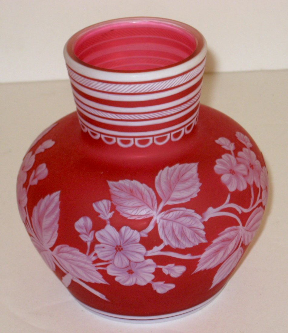 Webb Cameo glass vase,