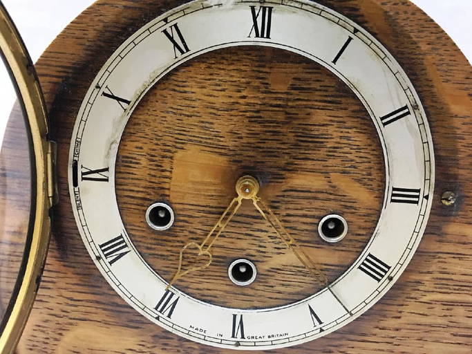 Smith Mantle Clock Made In Great Britain, Silent Chime