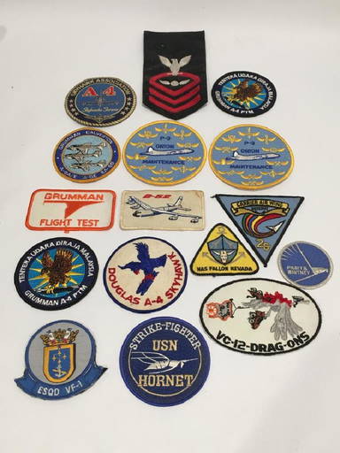 16 Vintage Military Patches