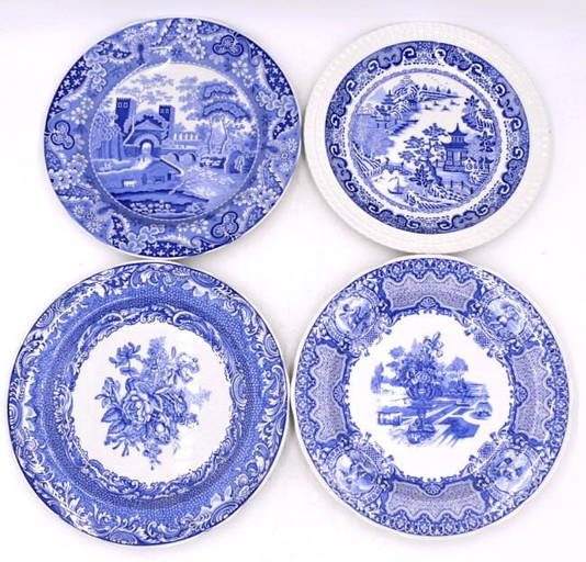 4 Spode Blue Room Plates - May 21, 2022 | Auctions By B. Langston, LLC ...
