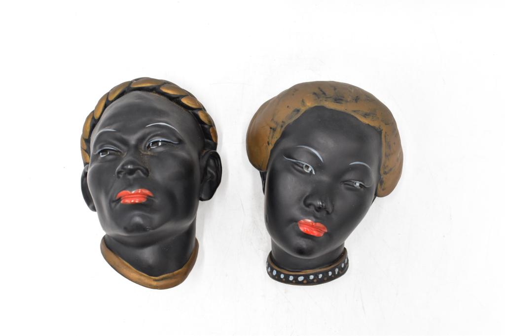 Pr Alexander Backer Co. Blackamoor Heads