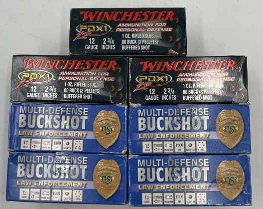 70 Rounds Of 12 Gauge Defense Shotgun Shells