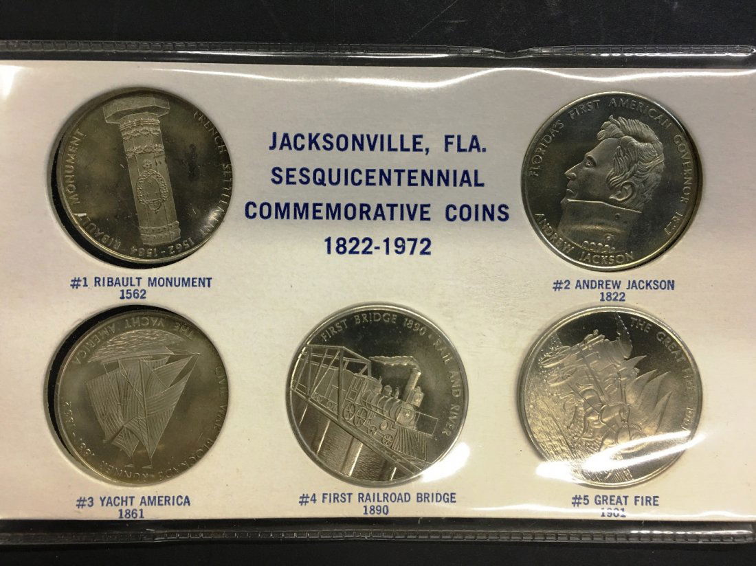 Jacksonville Florida Sesquicentennial Coins