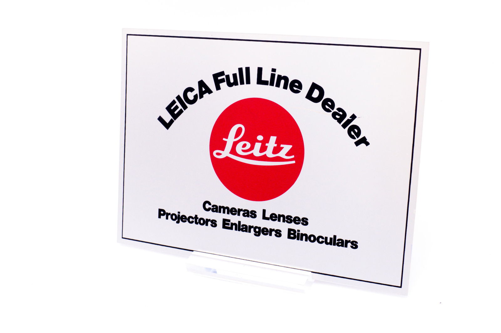 Leica "full Line Dealer" Sign