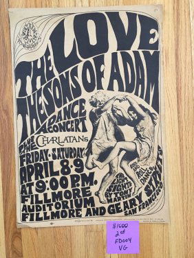 Cher, Love Hurts tour. Concert poster, Point Theatre,