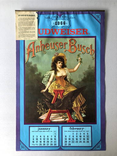 Budweiser Beermania Vintage Calendar