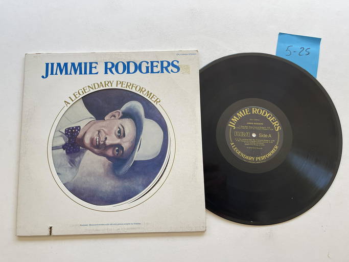 Jimmie Rodgers - Jimmie Rodgers - A Legendary Performer - WITH booklet insert (#0182) on Feb 05 ...