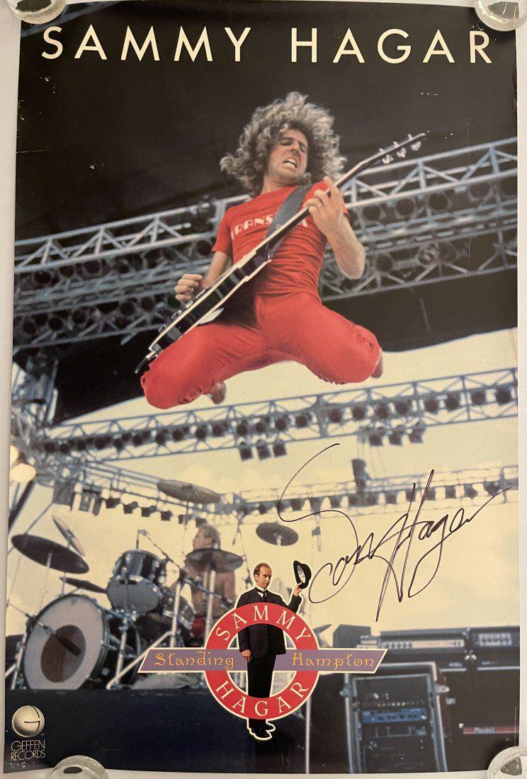 Sammy Hagar Signed Poster Auction