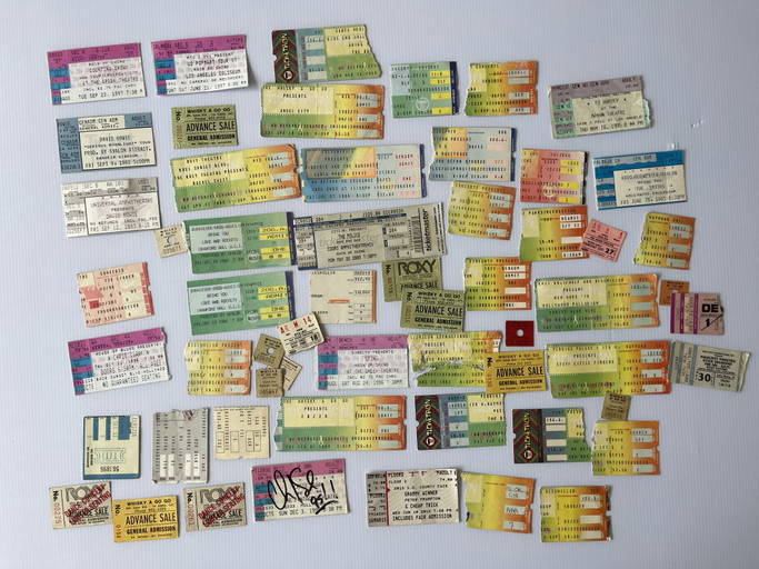 Rock Ticket Stub Collection