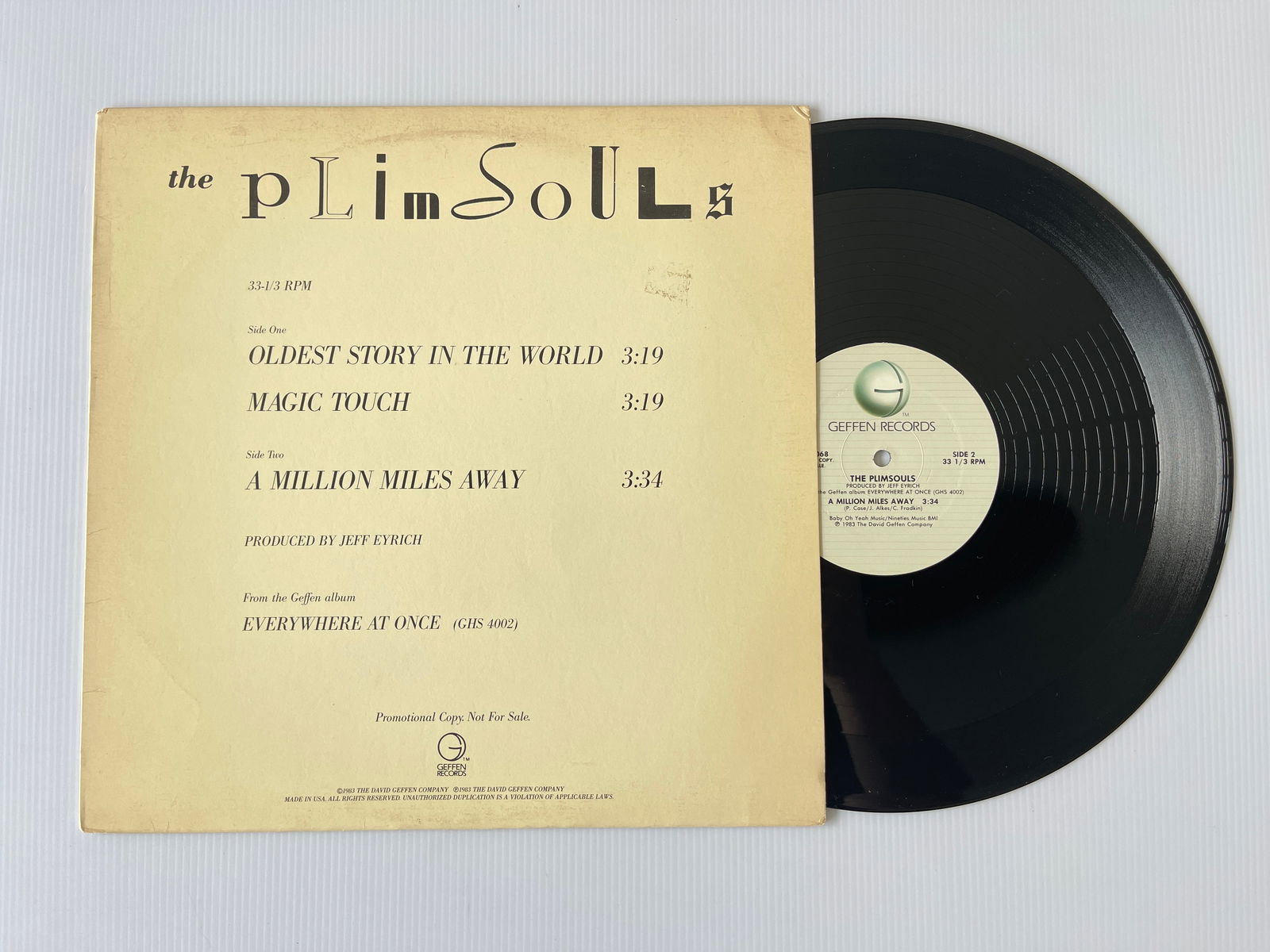 The Plimsouls - Oldest Story In The World - Promo Auction