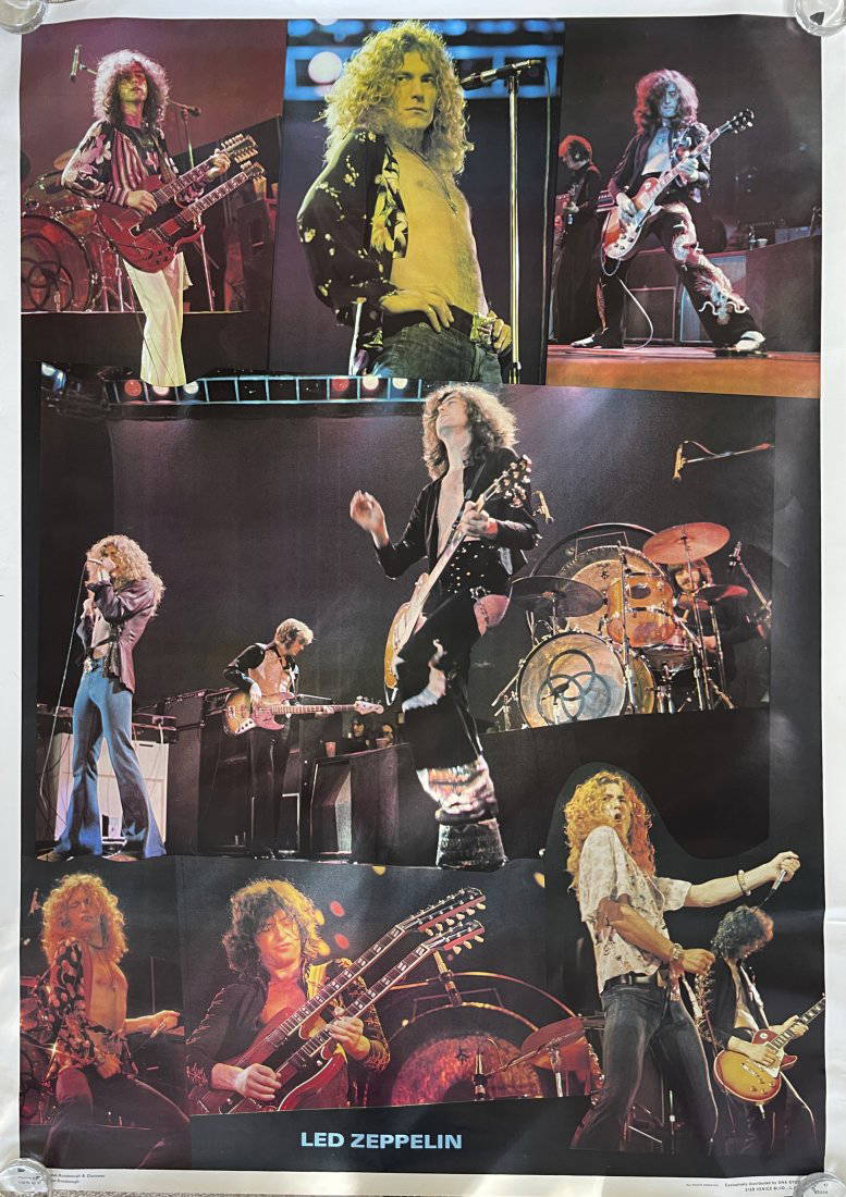 Led Zeppelin Subway Size Poster Auction