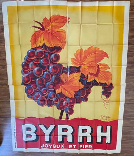 Original Byrrh 1937 Poster Do Not Miss This Huge Oversized Original Ad