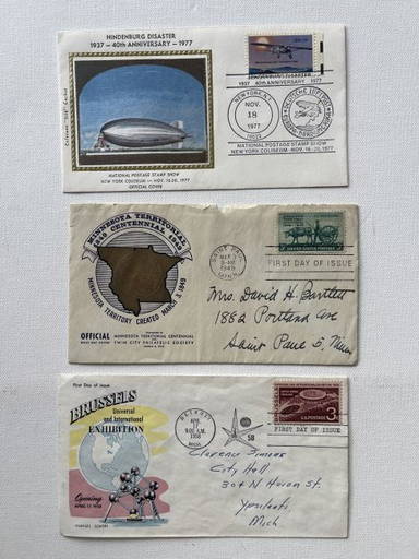 Ephemera Three First Day Issue Stamps And Envelopes
