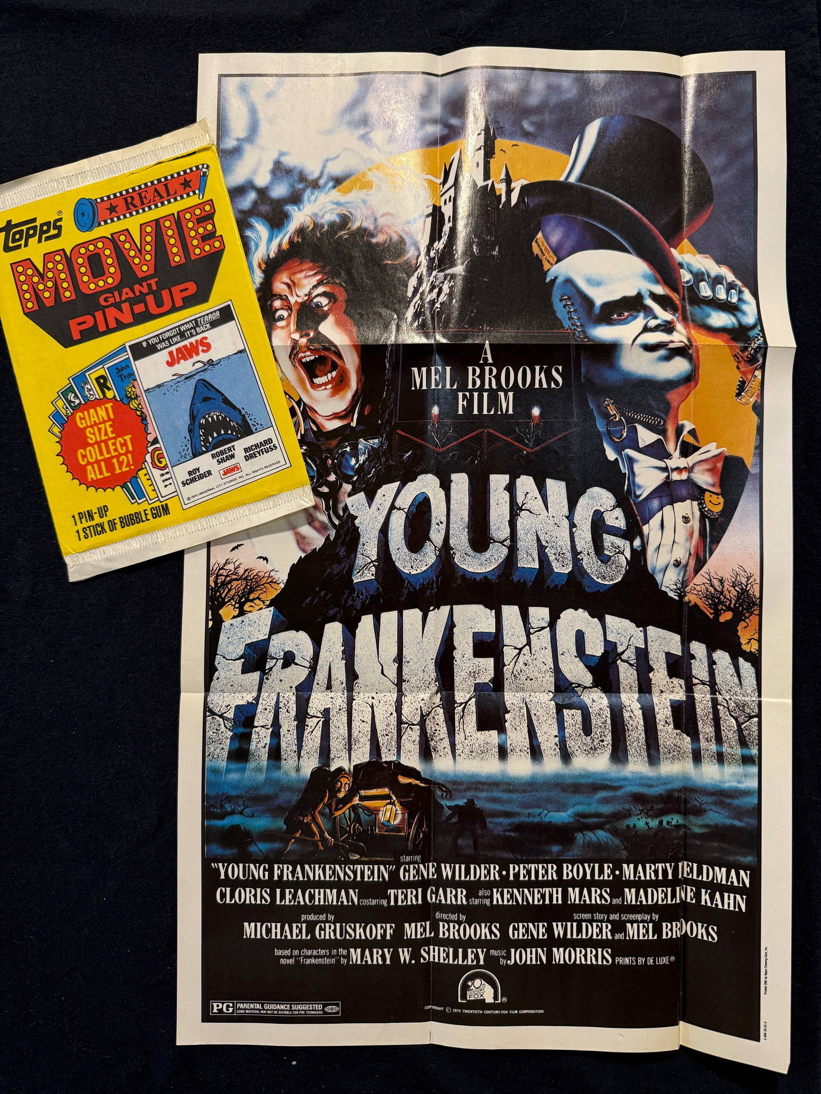 Tops Movie Giant Pin-up Poster - Young Frankenstein - 1981 Auction