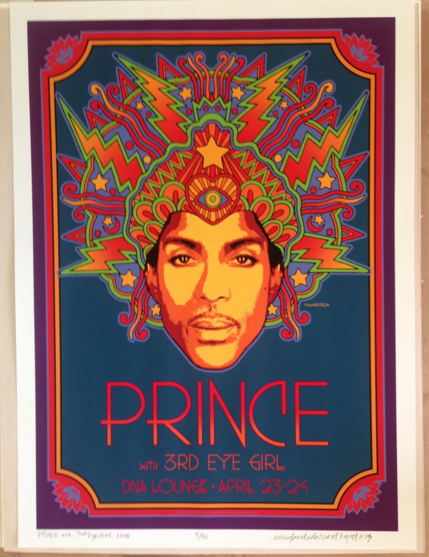 RARE PRINCE POSTER - DAVID BYRD - SIGNED / #'ed - Sep 15, 2013 | PASHCO ...
