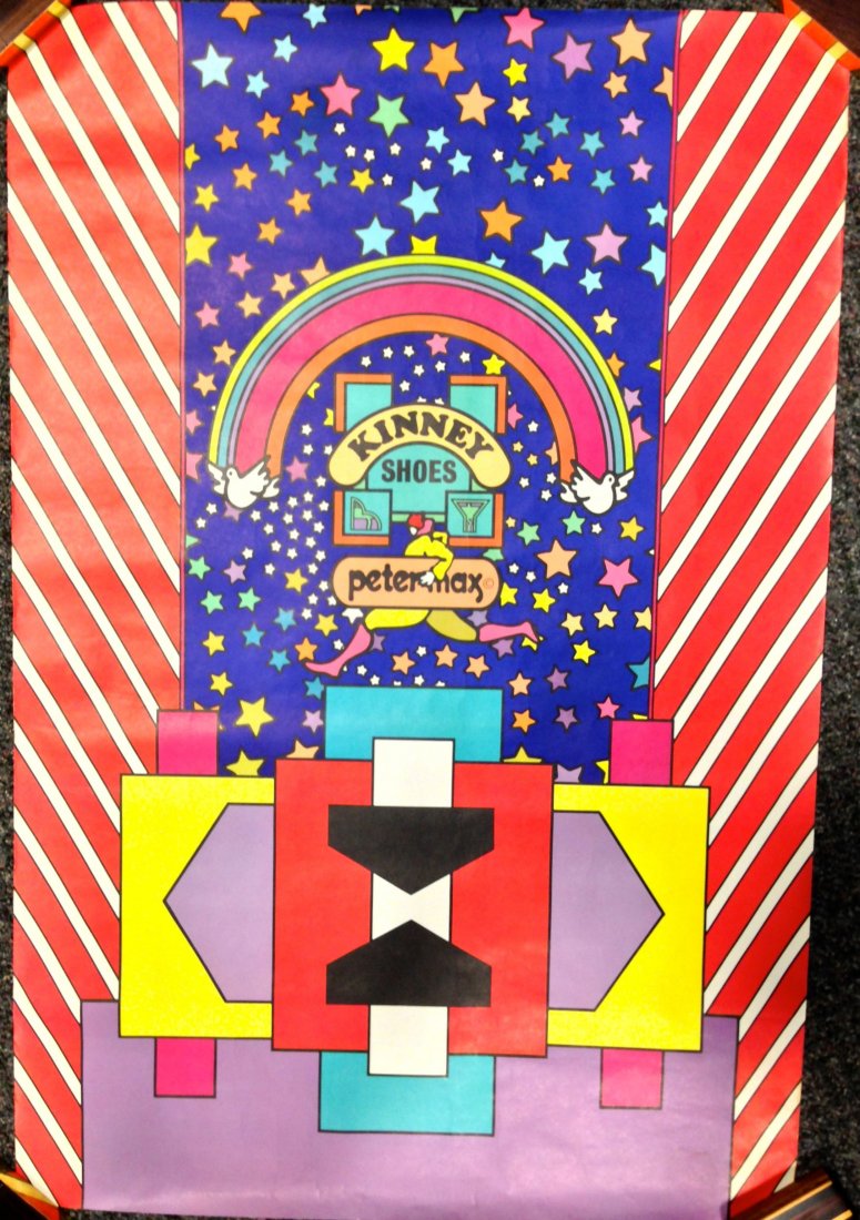 PETER MAX KINNEY SHOE POSTER