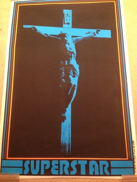 RARE BLACKLIGHT JESUS CHRIST SUPERSTAR POSTER