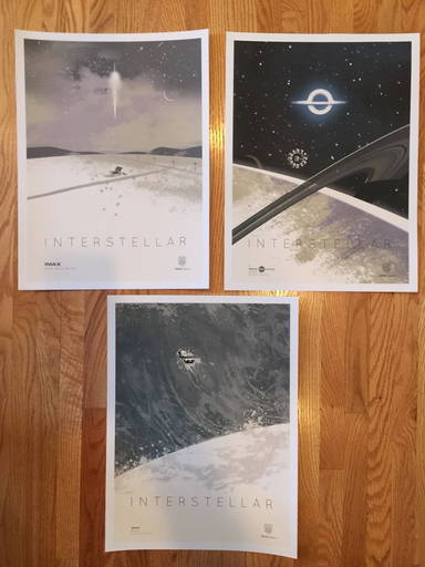 Interstellar Motion Picture Triptych Limited Edition