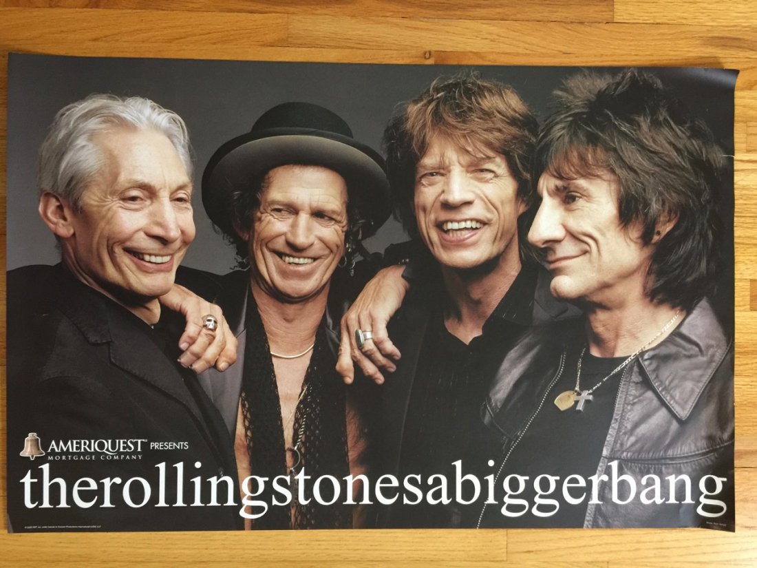 Rolling Stones Promo Poster Bigger Bang.