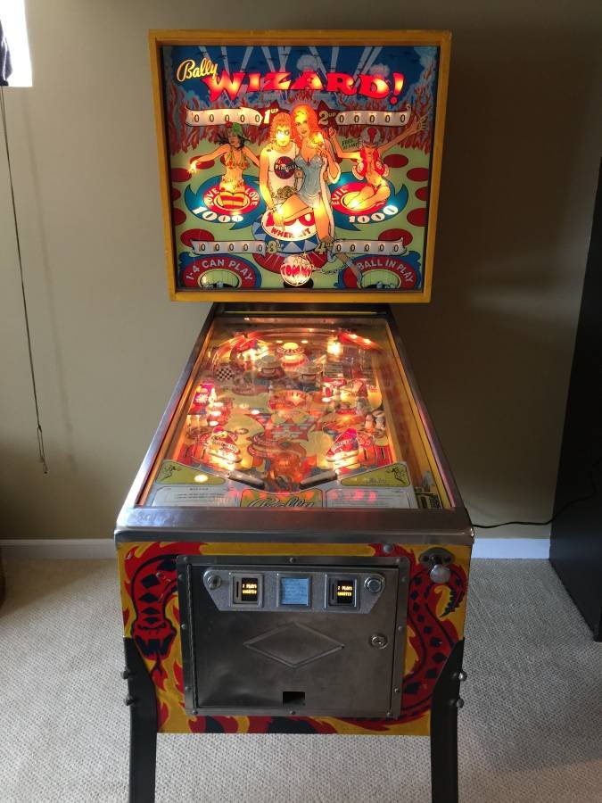 Mint Vintage Bally Pinball Wizard Pinball Machine