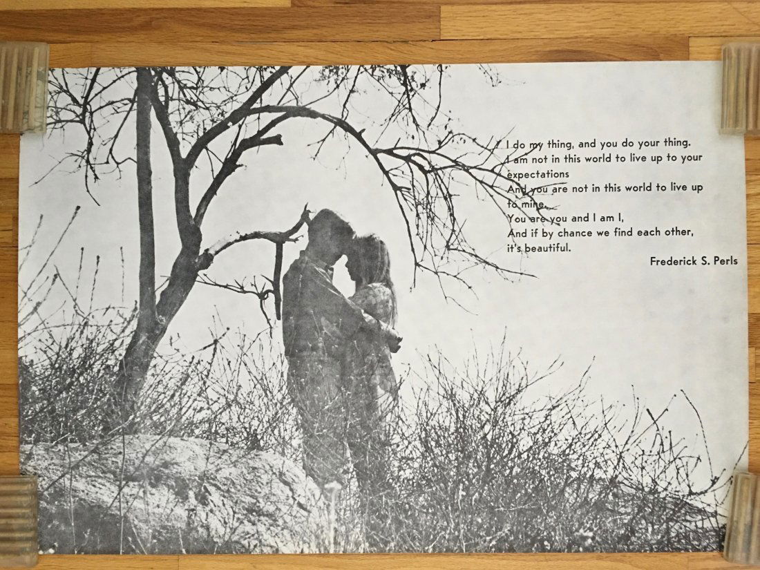 Frederick S. Perls Famous Quote Poster