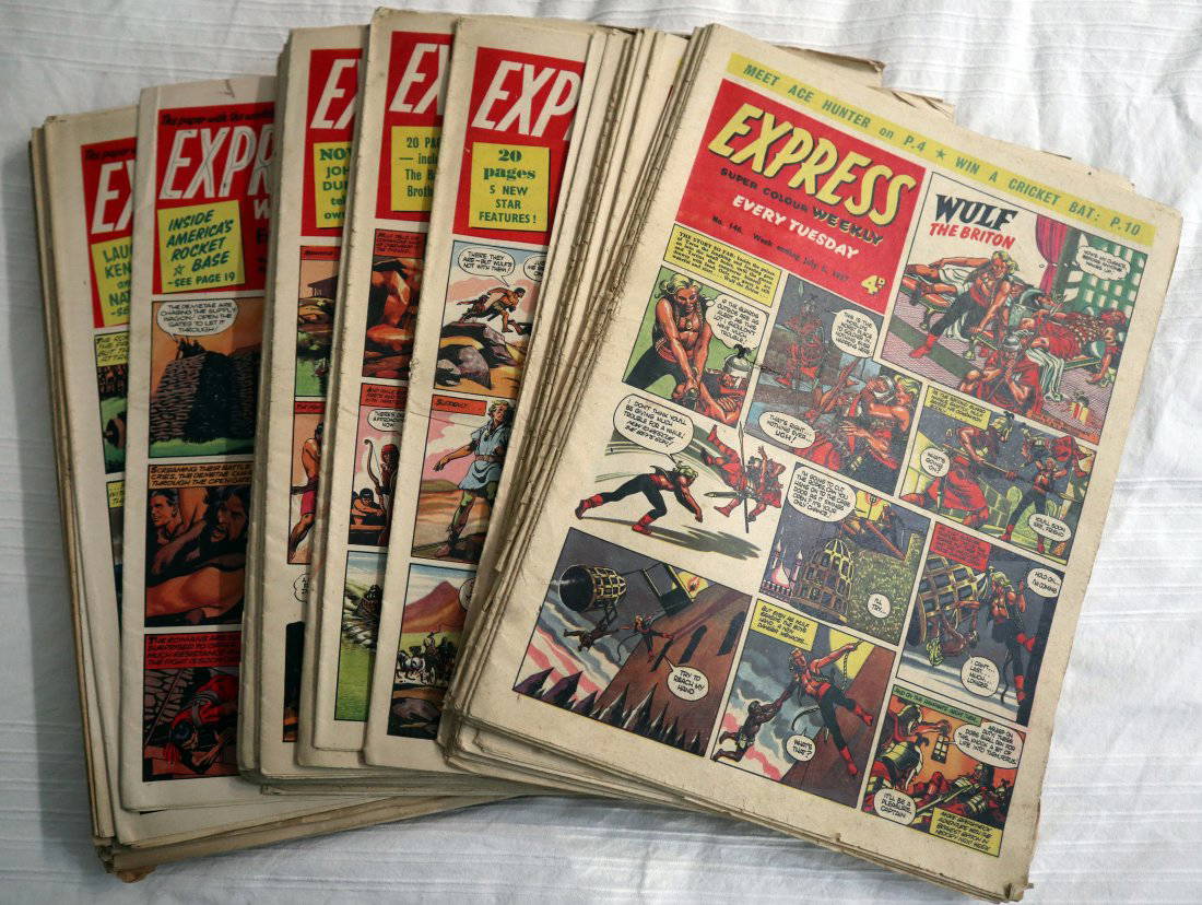 73 X Express Weekly Comics C1957 Uk Scarce! Auction