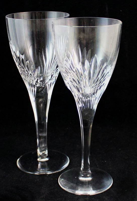 Set 6 X Atlantis Fount 2 Wine Glasses Square Stem Mint! Auction