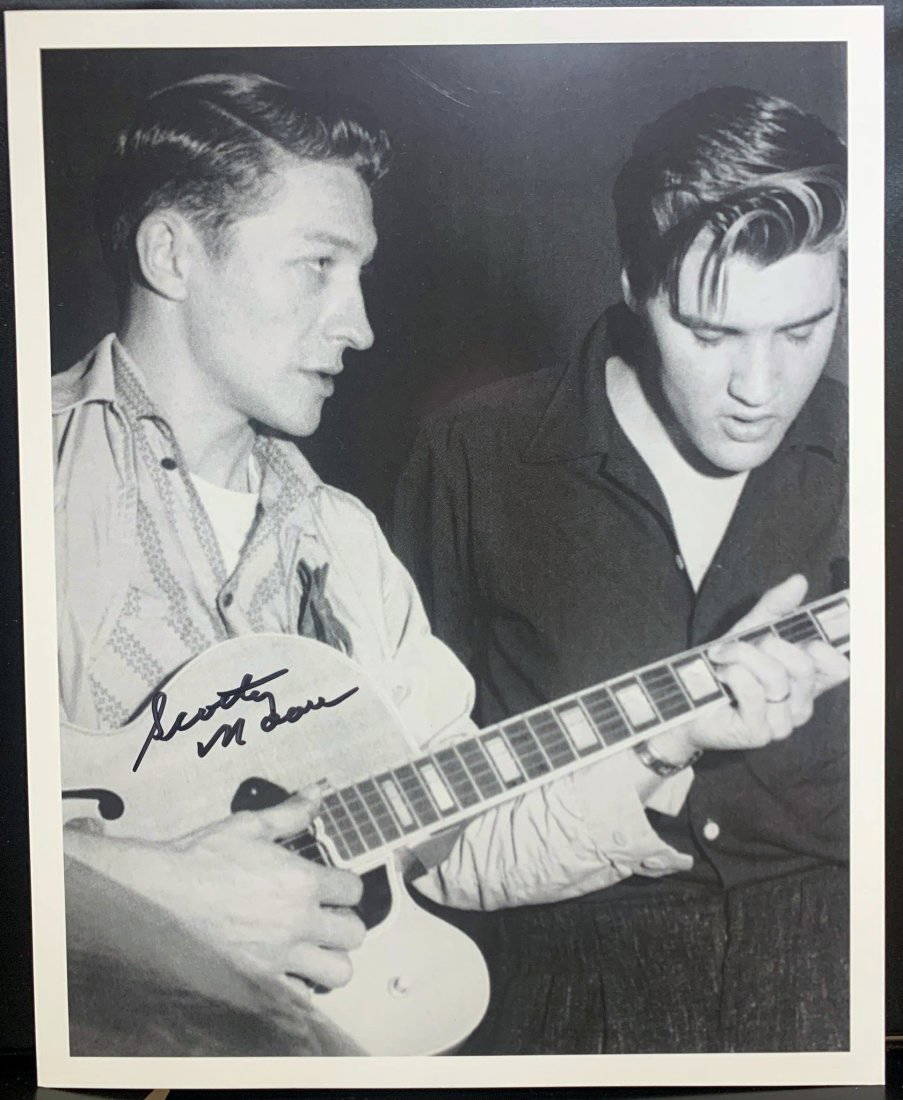 Autograph - Signed Photograph Scotty Moore With Elvis Auction