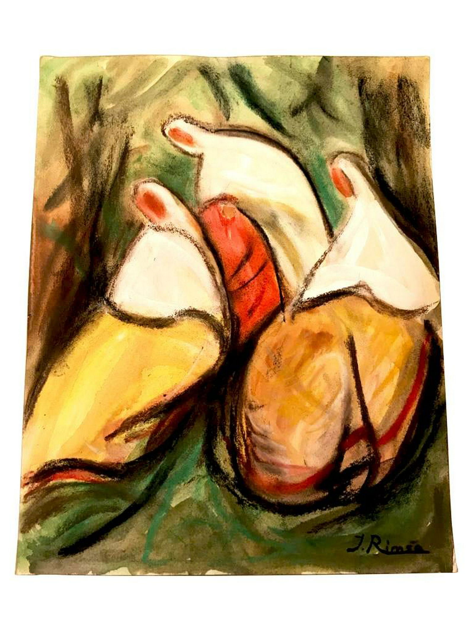 Juan Rimsa (attributed) Gouache On Paper 13.7" X 11"