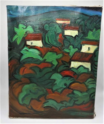 Juan Rimsa Oil On Canvas 20" X 16" W/ Provenance