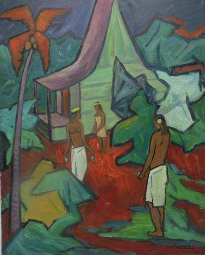 Juan Rimsa Gouache On Board 20" X 16"