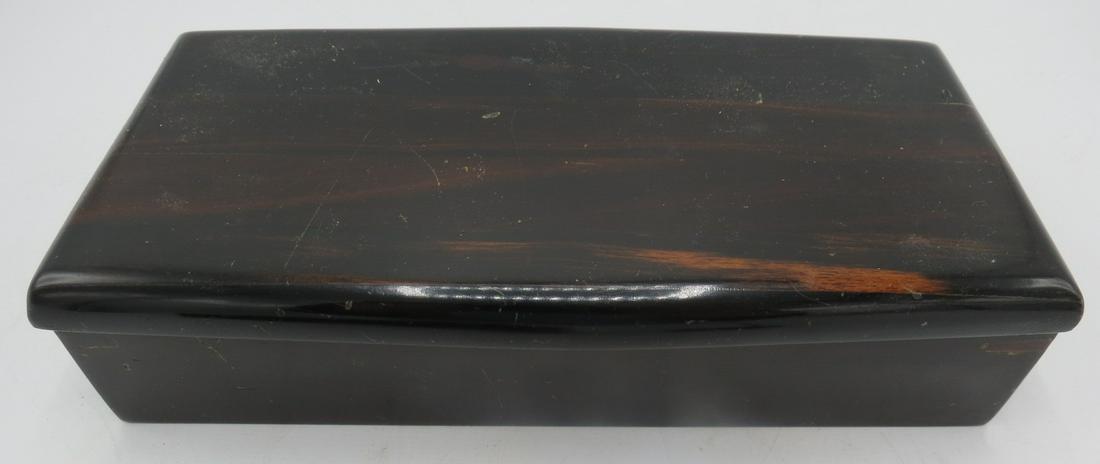 Antique Tortoise Shell Jewelry Box 1.8" X 8" X 4"