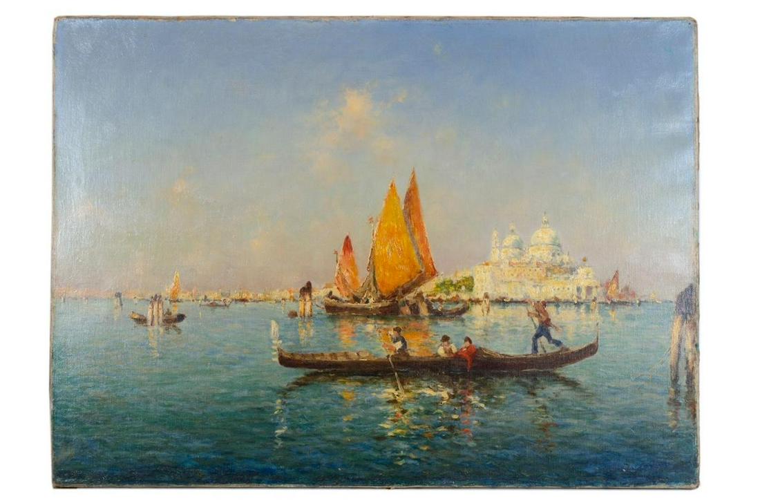 Rafael Senet Y Perez Oil On Canvas Spain Auction