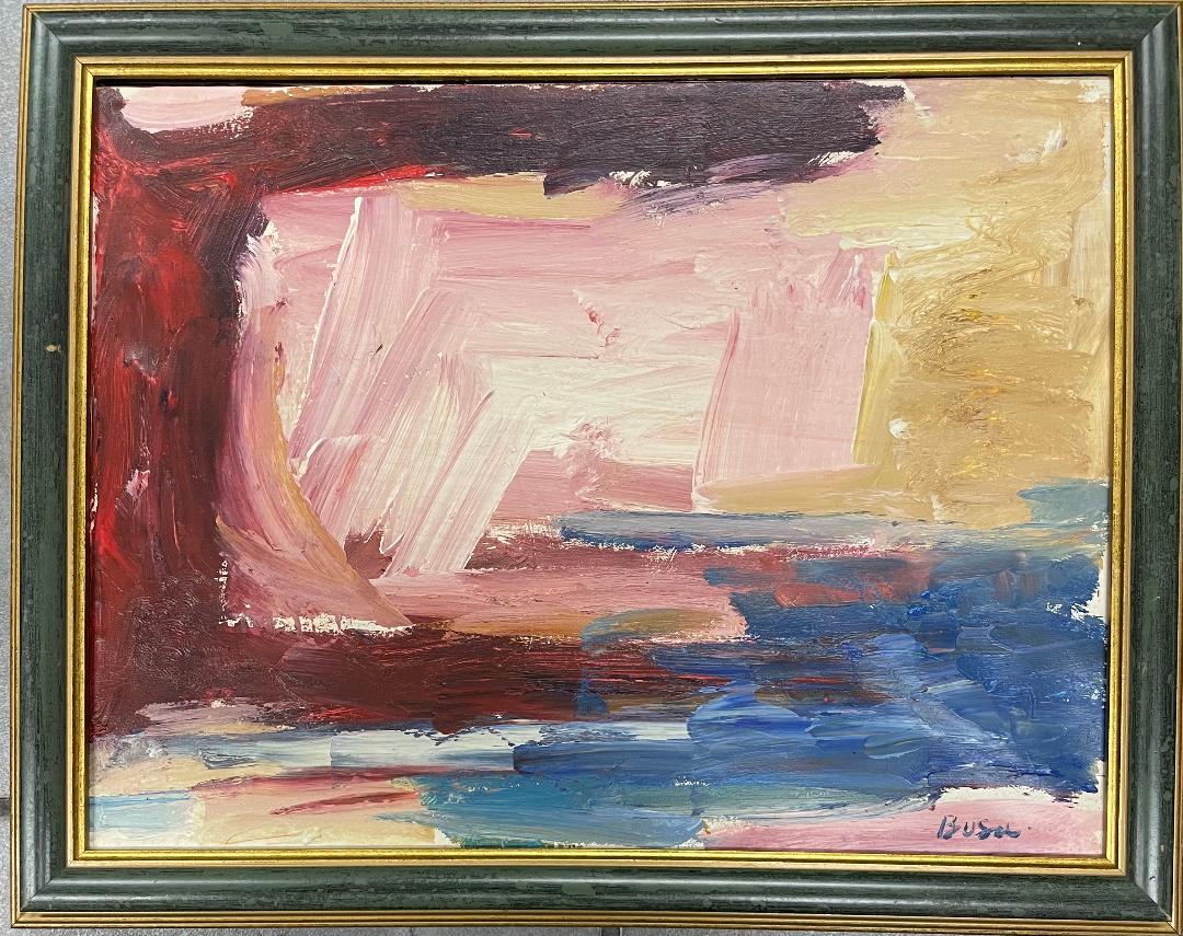 Peter Busa Oil On Canvas Art: 12" X 16" Fr: 14" X 18" No Coa Auction